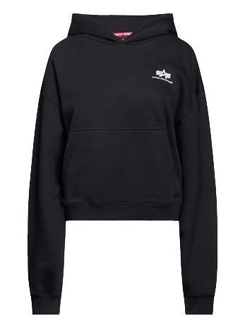 Alpha Industries Cotton Polyester Sweatshirt With Logo - Black