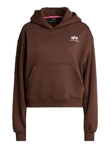 Alpha Industries Cotton Polyester Sweatshirt With Logo - Brown