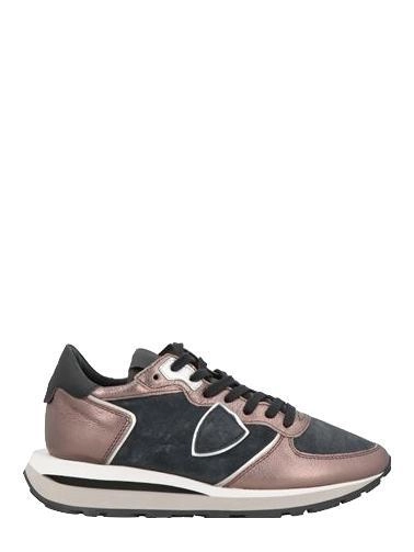 Philippe Model Low Top Sneakers With Suede And Metallic Accents - Black
