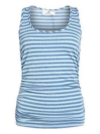 COMPAGNIA ITALIANA Striped Tank Top - Light Blue