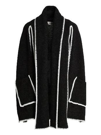 MEIMEIJ Heavy-weight Knit Cardigan - Grey