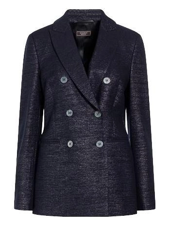 Peserico Blazer Size Virgin Wool, Viscose, Polyamide, Elastane - Navy