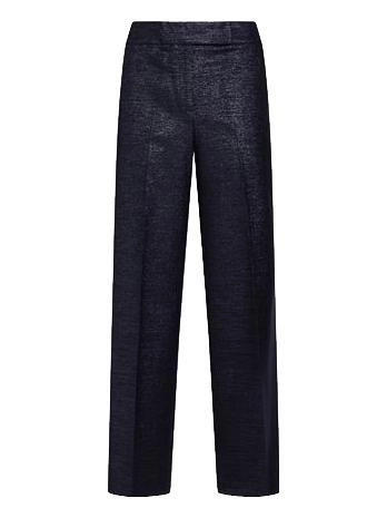Peserico Virgin Wool Blend Twill Straight Leg Pants - Blue