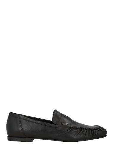 Karl Lagerfeld Eleia Leather Loafers - Black