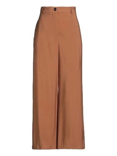 Liu Jo Viscose & Polyester Twill Straight-leg Pants - Brown