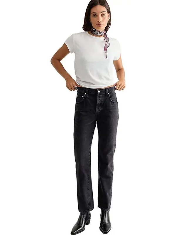 Citizens Of Humanity High Rise Straight Leg Jeans - Andreas