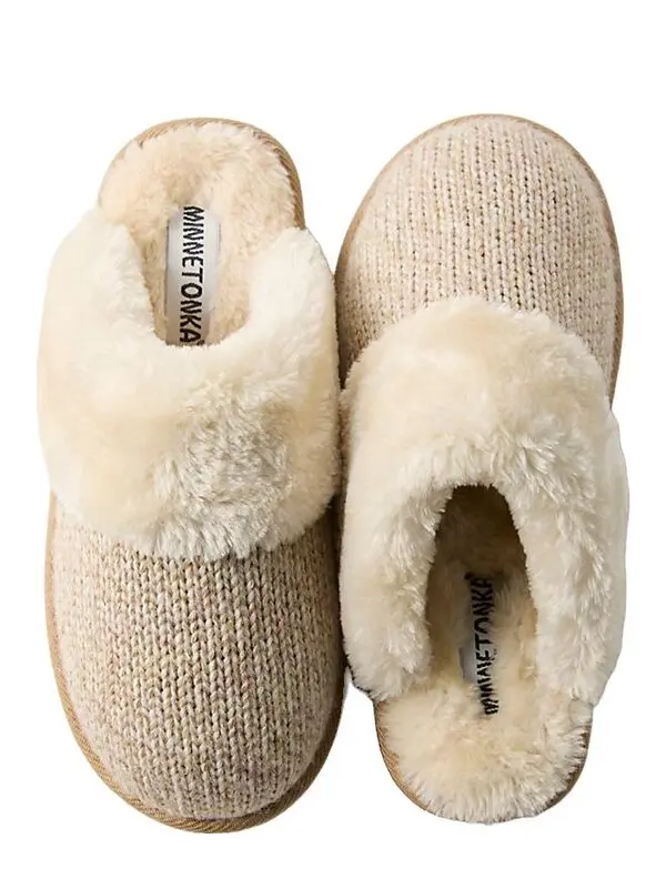 Minnetonka Chesney Party Slippers - Sparkle Tan