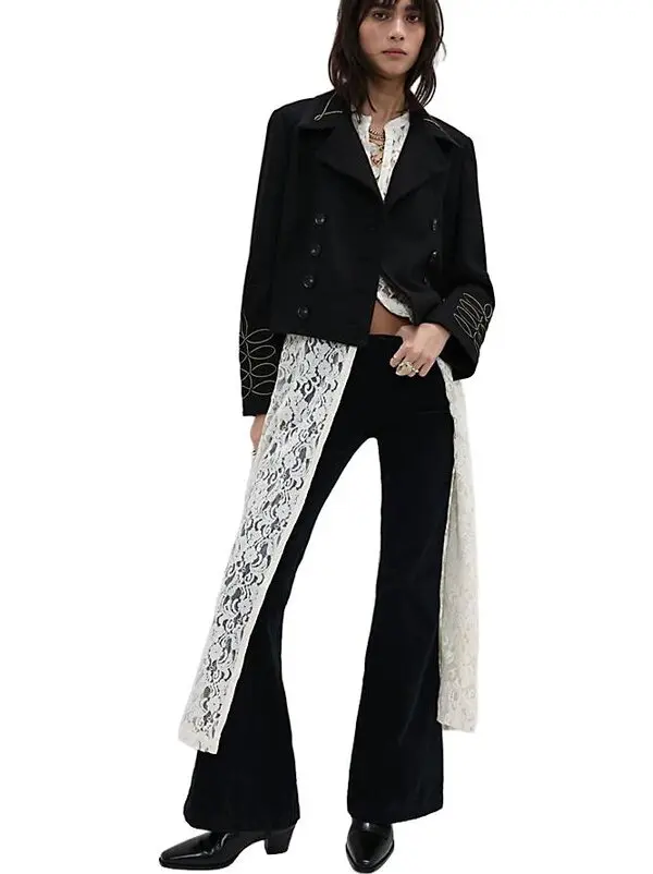 Free People We The Free Corduroy Bootcut Pants - Black