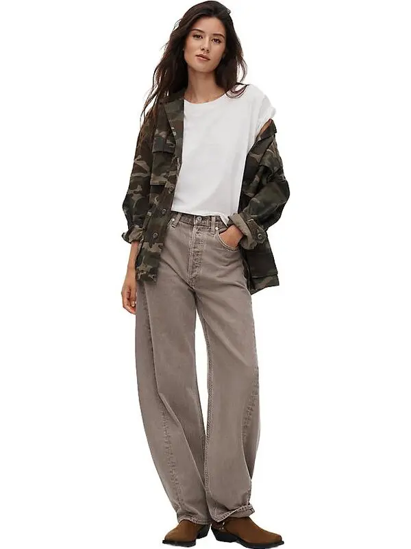 Sanctuary Cotton Camouflage Utility Jacket With Tie Belt - Camo