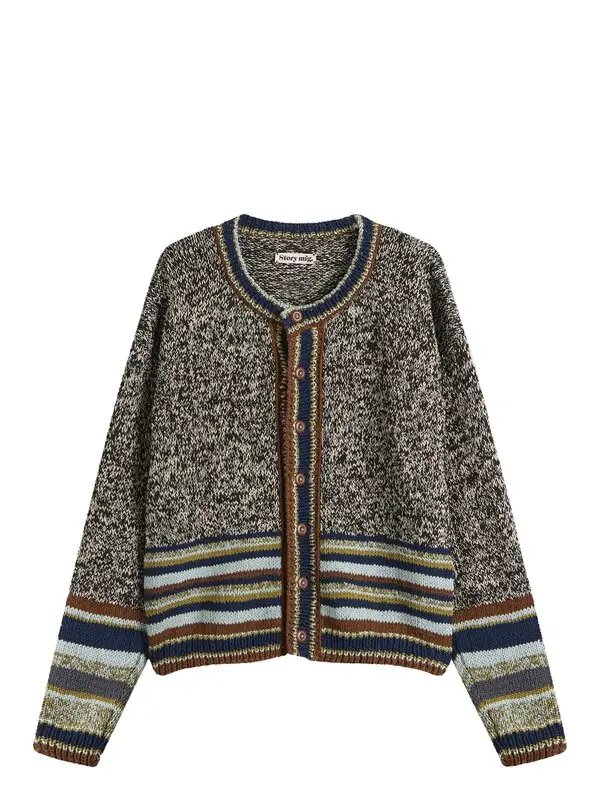 STORY MFG. Hand Knit Root Cardigan - Oakmoss