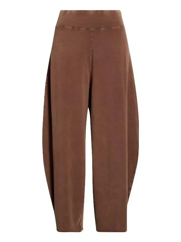 Free People Hot Shot Barrel Leg Pants - Cocoa