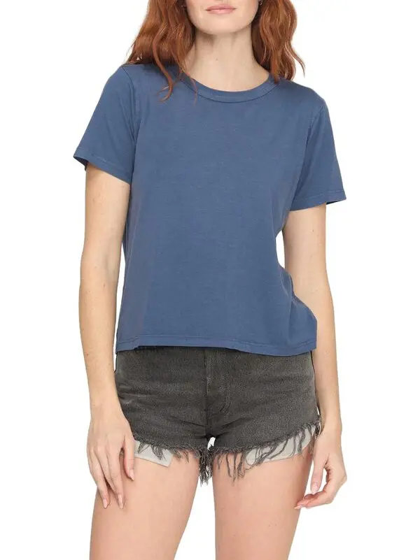 PROJECT SOCIAL T Baker Crewneck T-shirt - Deep Indigo