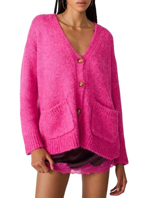 Steve Madden Finley Cardigan - Pink Violet