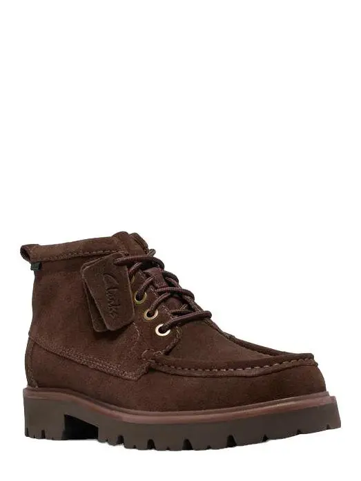 Clarks Cleyhill Hi Boot - Brown Sde