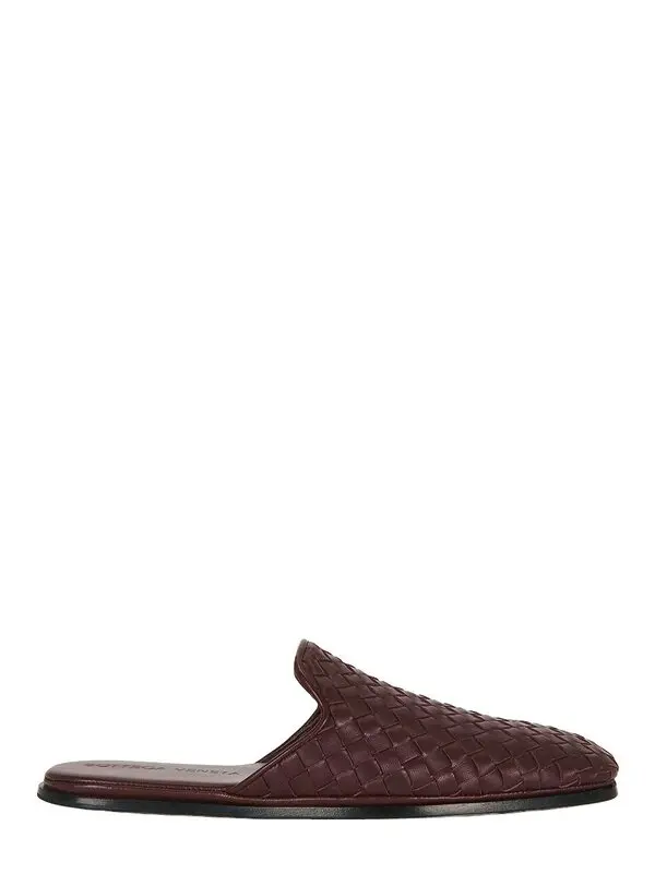 Bottega Veneta Palazzo Open Back Slipper - Deep Mahogany
