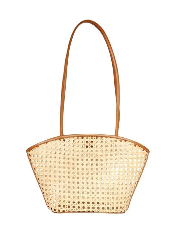 OHSUN Ollie Rattan Shoulder Bag - Brown