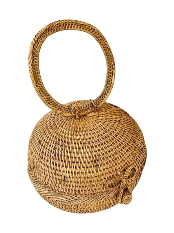 OHSUN Neutrals Bounty Rattan Bag - Brown