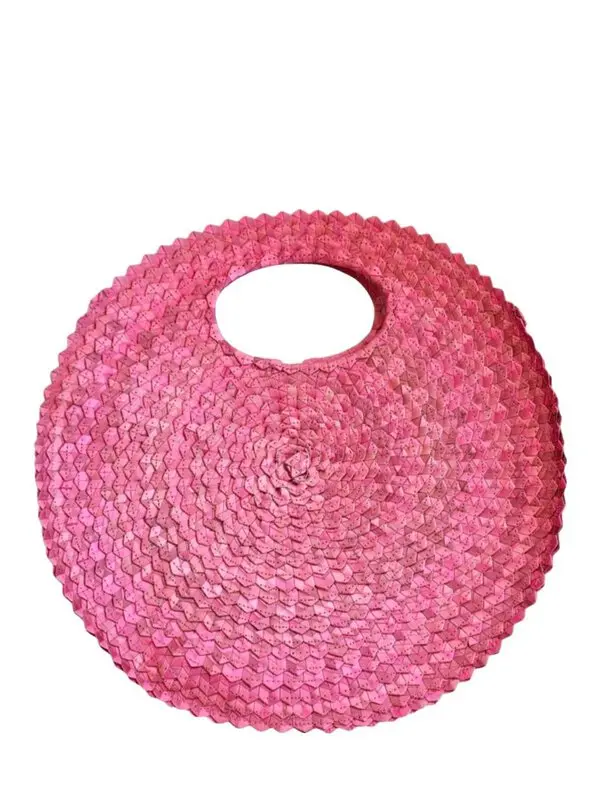 OHSUN Finny Woven Straw Handbag - Pink