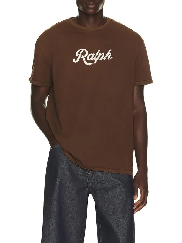 Polo Ralph Lauren Ralph Logo T-shirt In Brown - Copper Brown