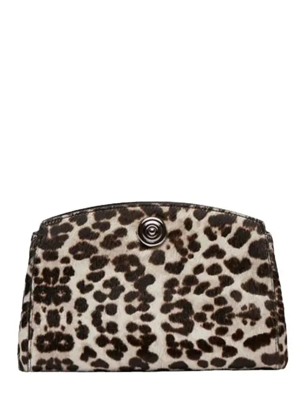 LIFFNER Pushlock Clutch In Snow Leopard Print - Multi