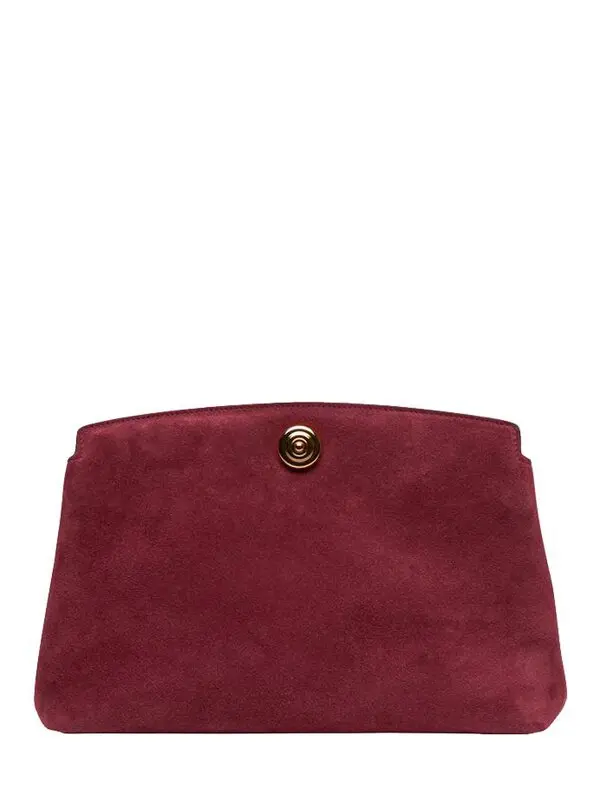 LIFFNER Pushlock Pouch In Suede - Red