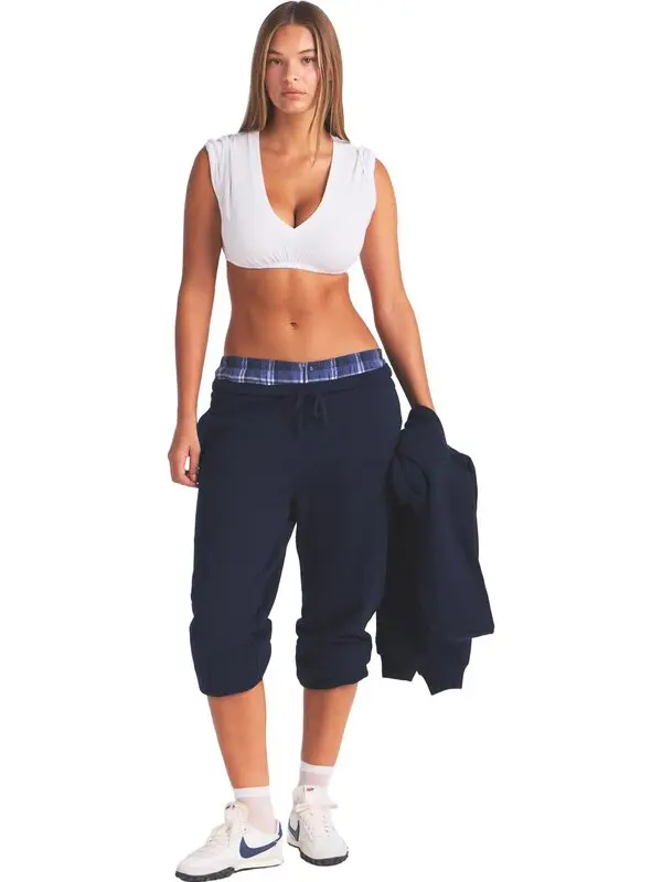 SKIMS Cotton Fleece Classic Jogger Pants - Navy