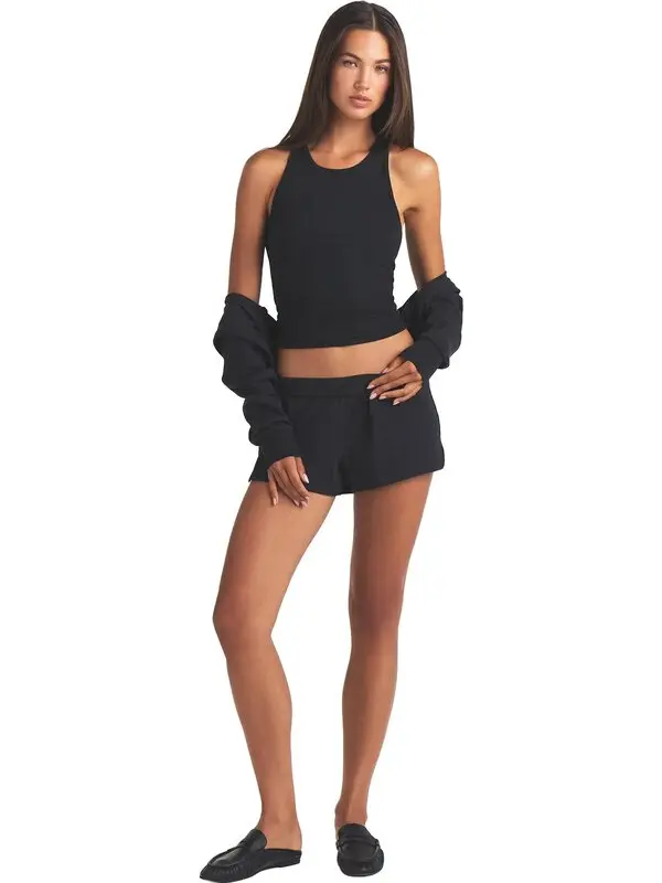 SKIMS Rib Sleep Tank Top - Onyx