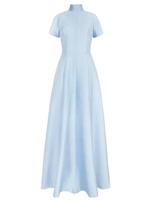 EMILIA WICKSTEAD Malinda Dress In Icy Embossed Cloque - Blue