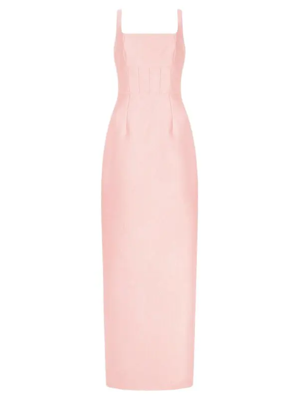 EMILIA WICKSTEAD Megara Dress In Embossed Cloqu - Pink
