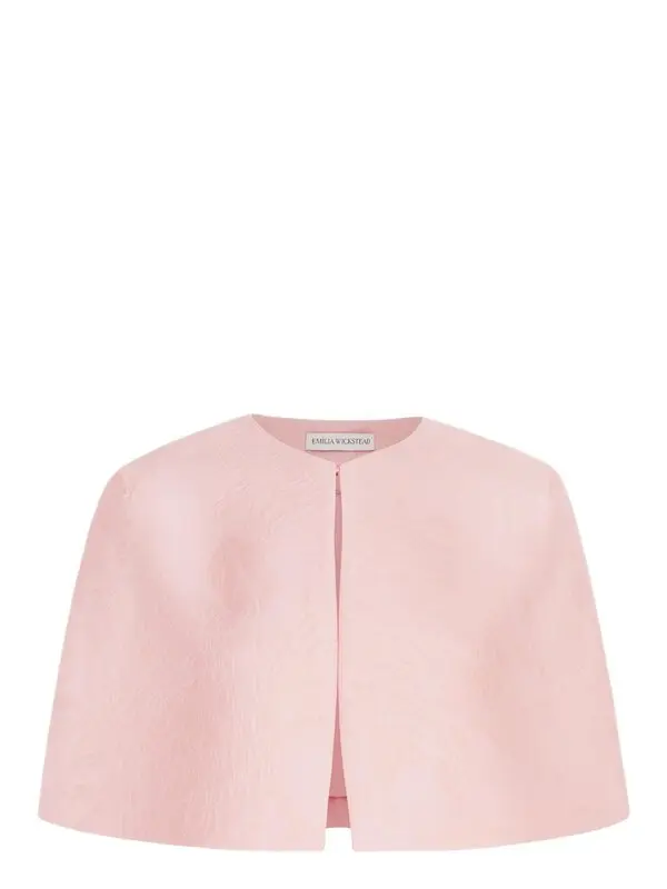 EMILIA WICKSTEAD Domie Cape In Embossed Cloque - Pink