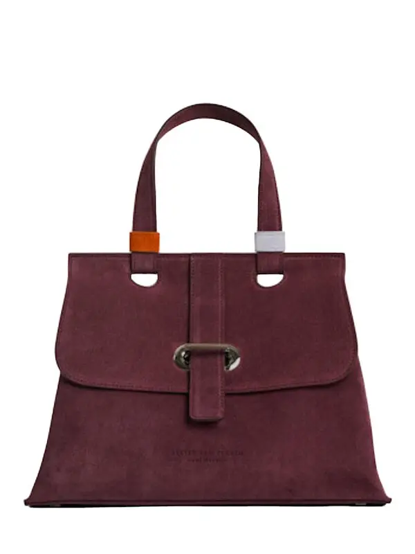 HESTER VAN EEGHEN Barnina Suede Bordeaux - Purple