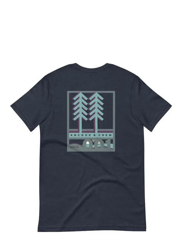 ANCHOR & CREW 001 Field Notes" Organic Cotton T-shirt - Blue