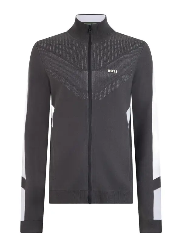 Hugo Boss High-neck Long-sleeved Sweatshirt - Black