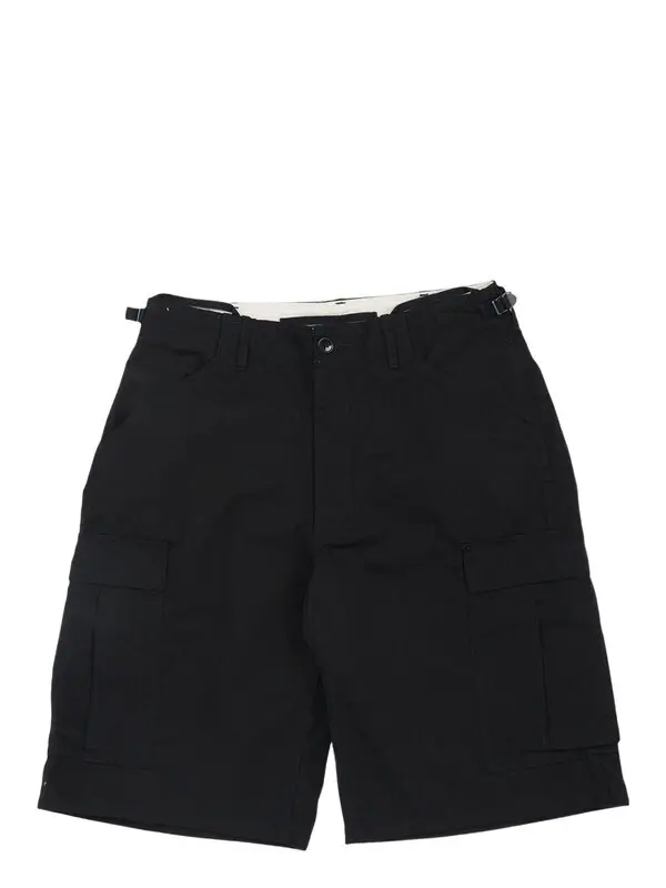 Nanamica Cargo Shorts With Side Buckles - Black