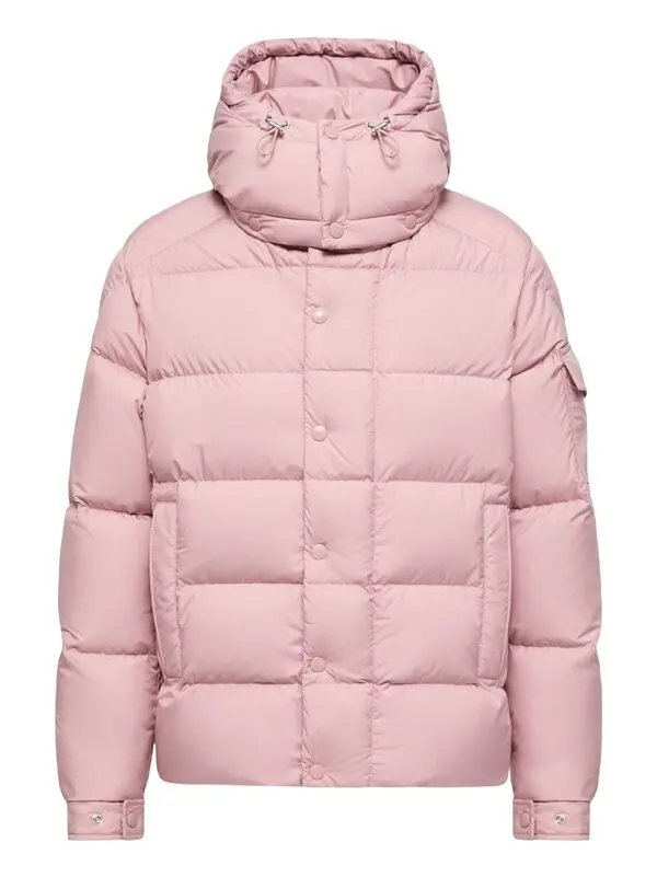 Moncler Maya 70 Hooded Short Puffer Jacket - Pink