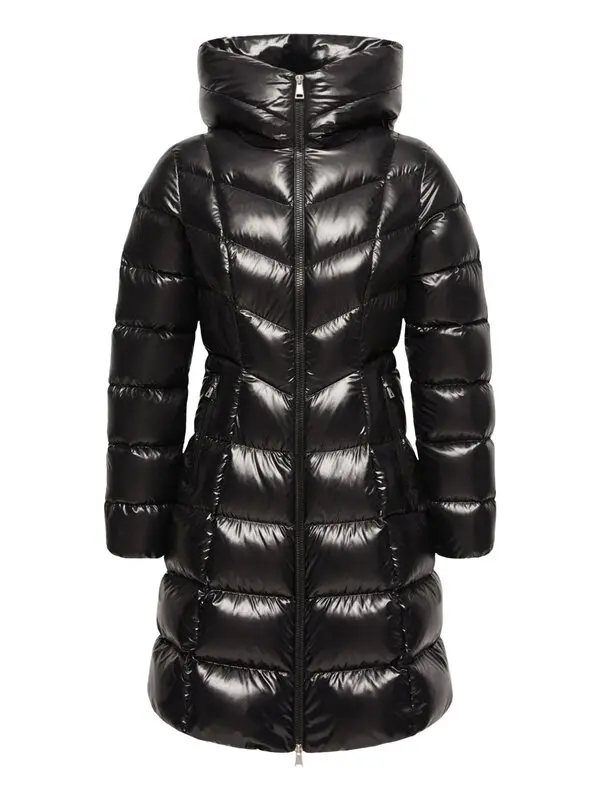 Moncler Marusse Hooded Mid-length Down Jacket - Black