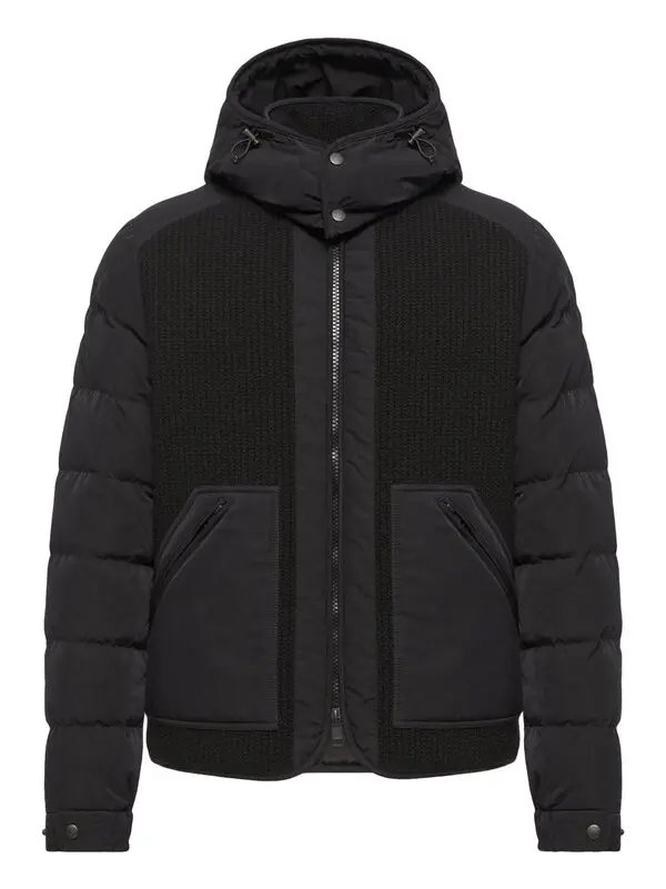 Moncler Pelat Zip-up Hooded Jacket - Black