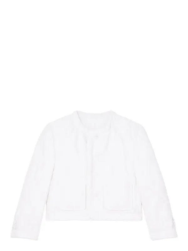 Celine Jacket In Flower Quilting - White