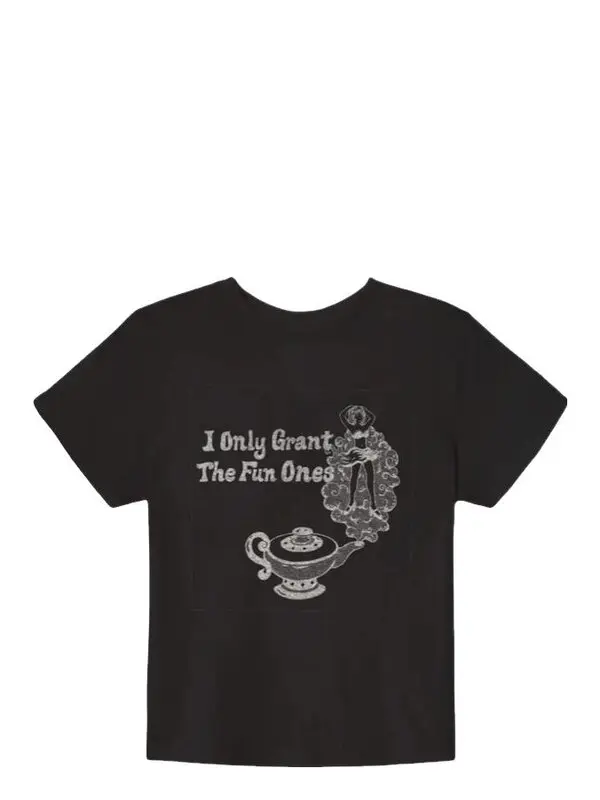 RE/DONE Graphic Print Short-sleeved T-shirt - Black