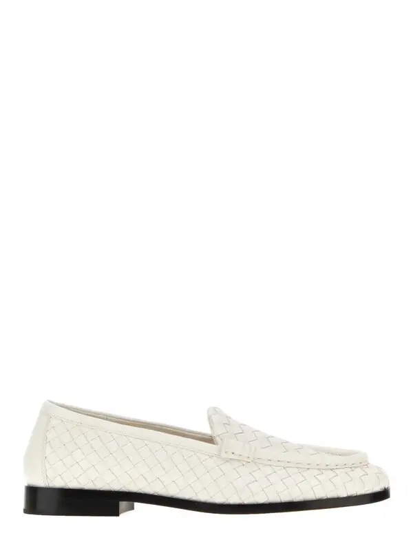 Bottega Veneta Silenzio Loafers - Alabaster