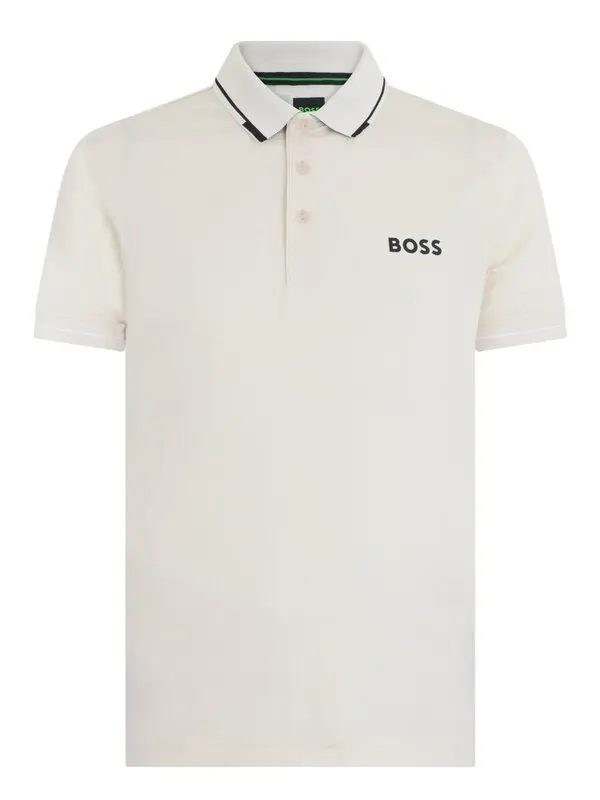 Hugo Boss Collared Short-sleeved Polo Shirt - White