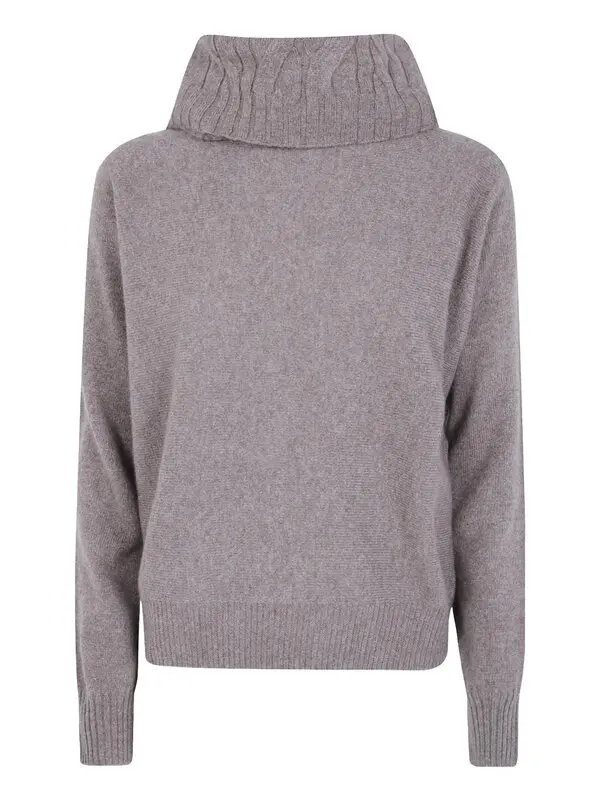 D.exterior Cashmere Turtleneck Knitted Sweater - Gray