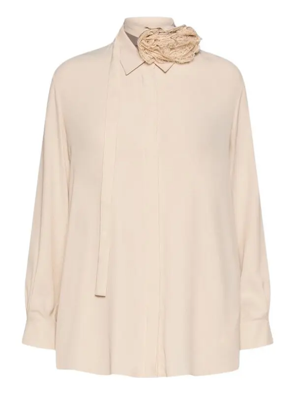 Marella Long-sleeve Button-down Shirt - Pink