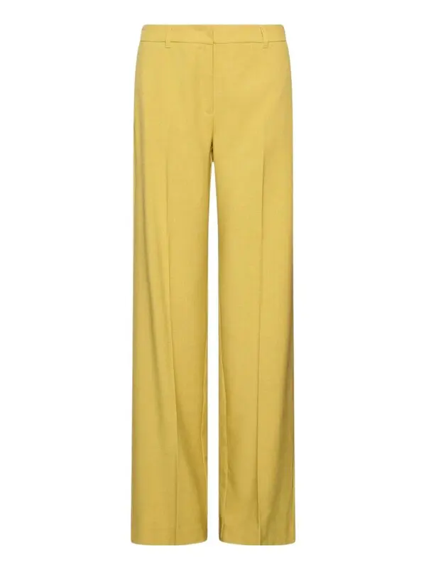 Marella Pleated Casual Trousers - Yellow