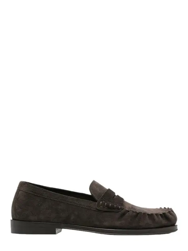 HENDERSON BARACCO Sonia Penny-strap Loafers - Dark Brown
