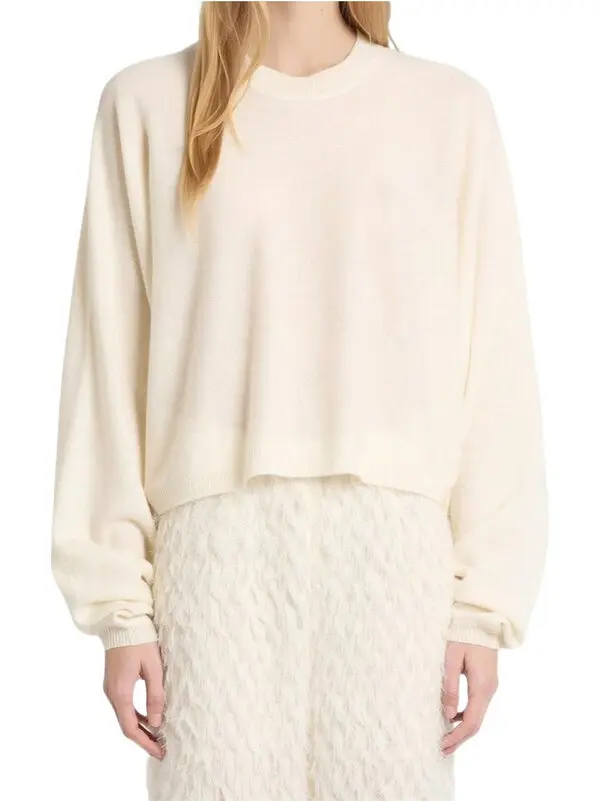Marella Crew-neck Sweater With Kimono-style Sleeves - Light Brown