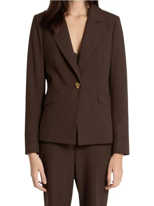 Marella Single-breasted Blazer - Black