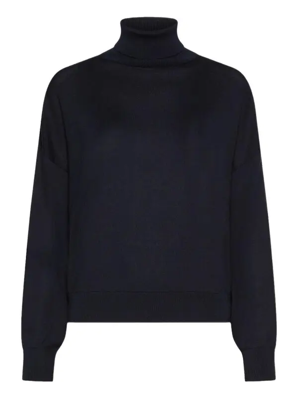 Marella Long-sleeve Turtleneck Sweater - Black