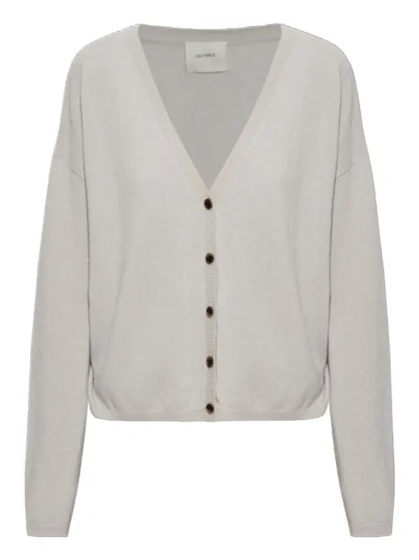 LISA YANG Abby V-neck Cardigan - Grey