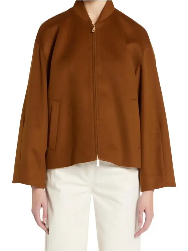 Marella Casual Zip-up Jacket - Brown